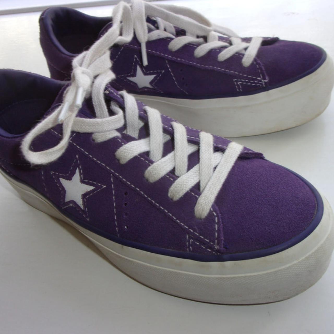 CONVERSE ALL*STAR Blue Platform Trainers Size UK 3 ... - Depop