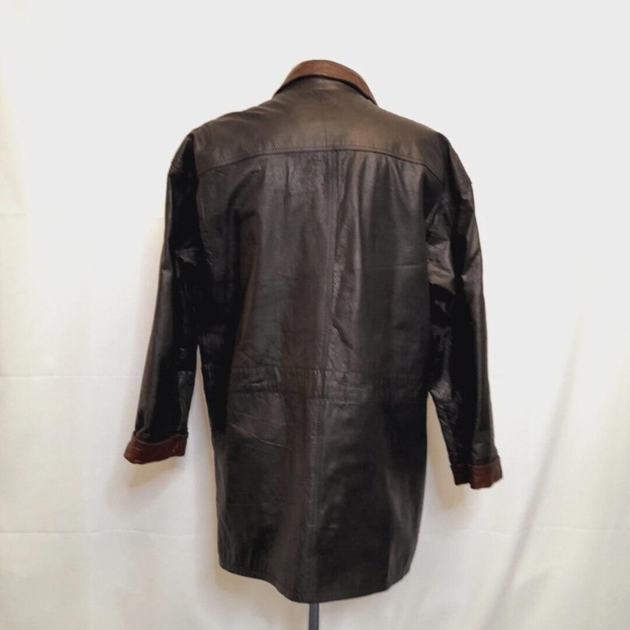 STUNNING TWO TONE SUPER HEAVYWEIGHT Genuine Leather... - Depop