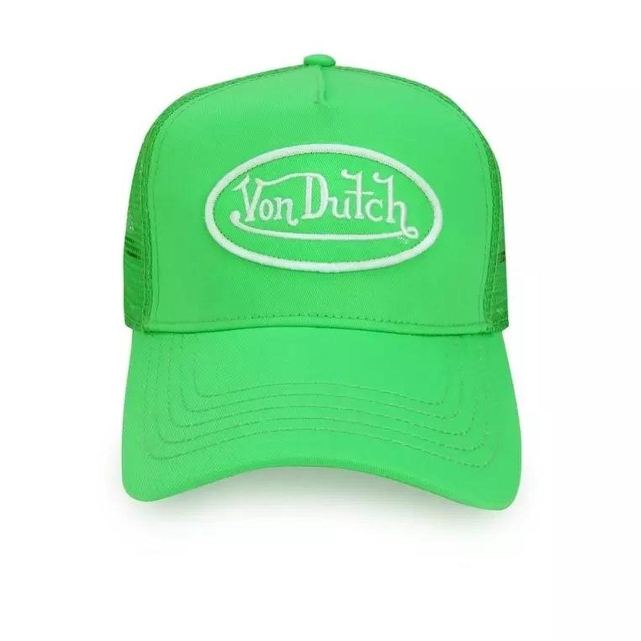 Von Dutch Lime green trucker hat - Depop