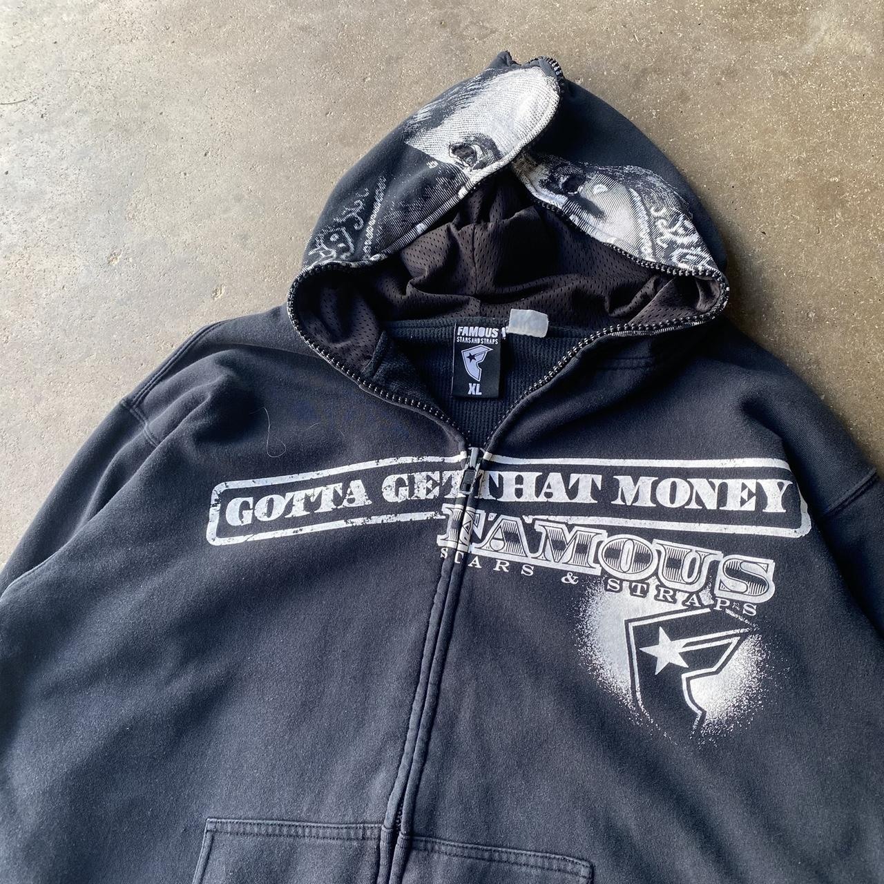 Famous Scars and Straps zip-up hoodie Size: XL Full... | Depop