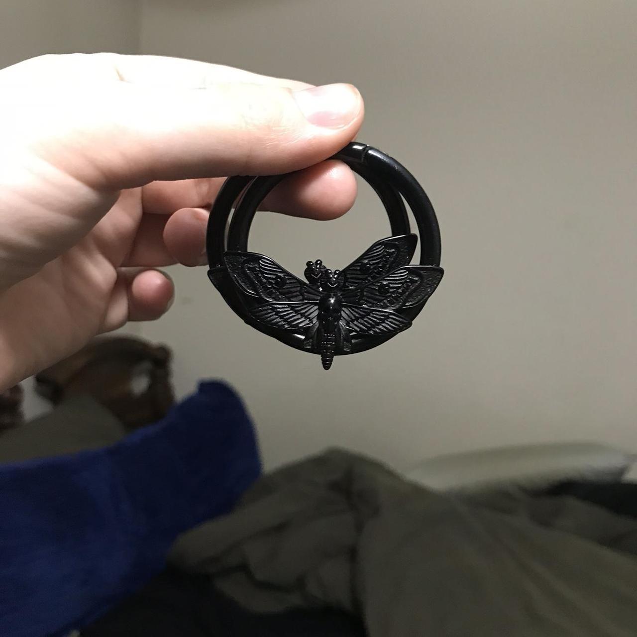 Black death moth ear weights size 4g Let me know if... - Depop