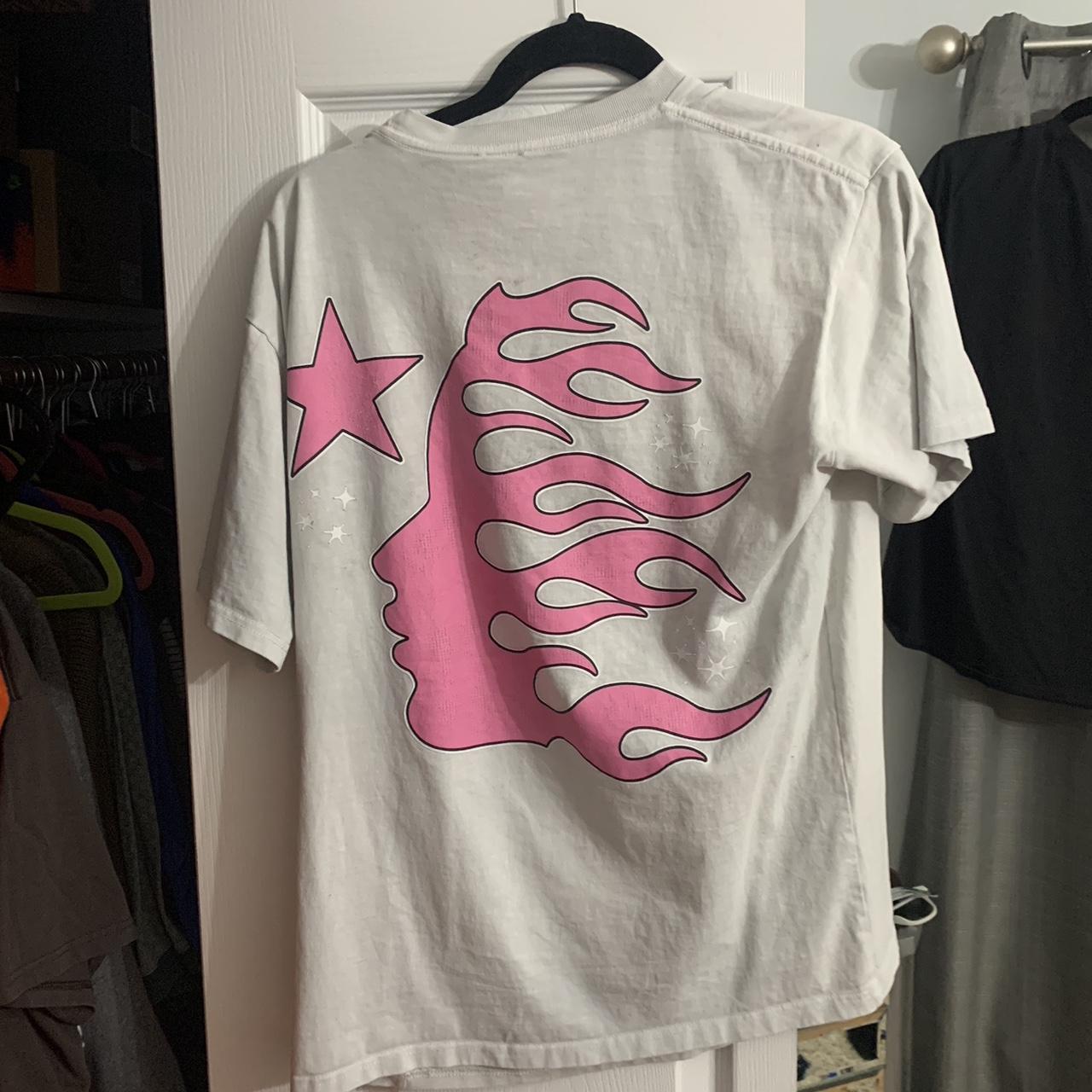 White Hellstar Paradise Girls graphic tee #Hellstar... | Depop