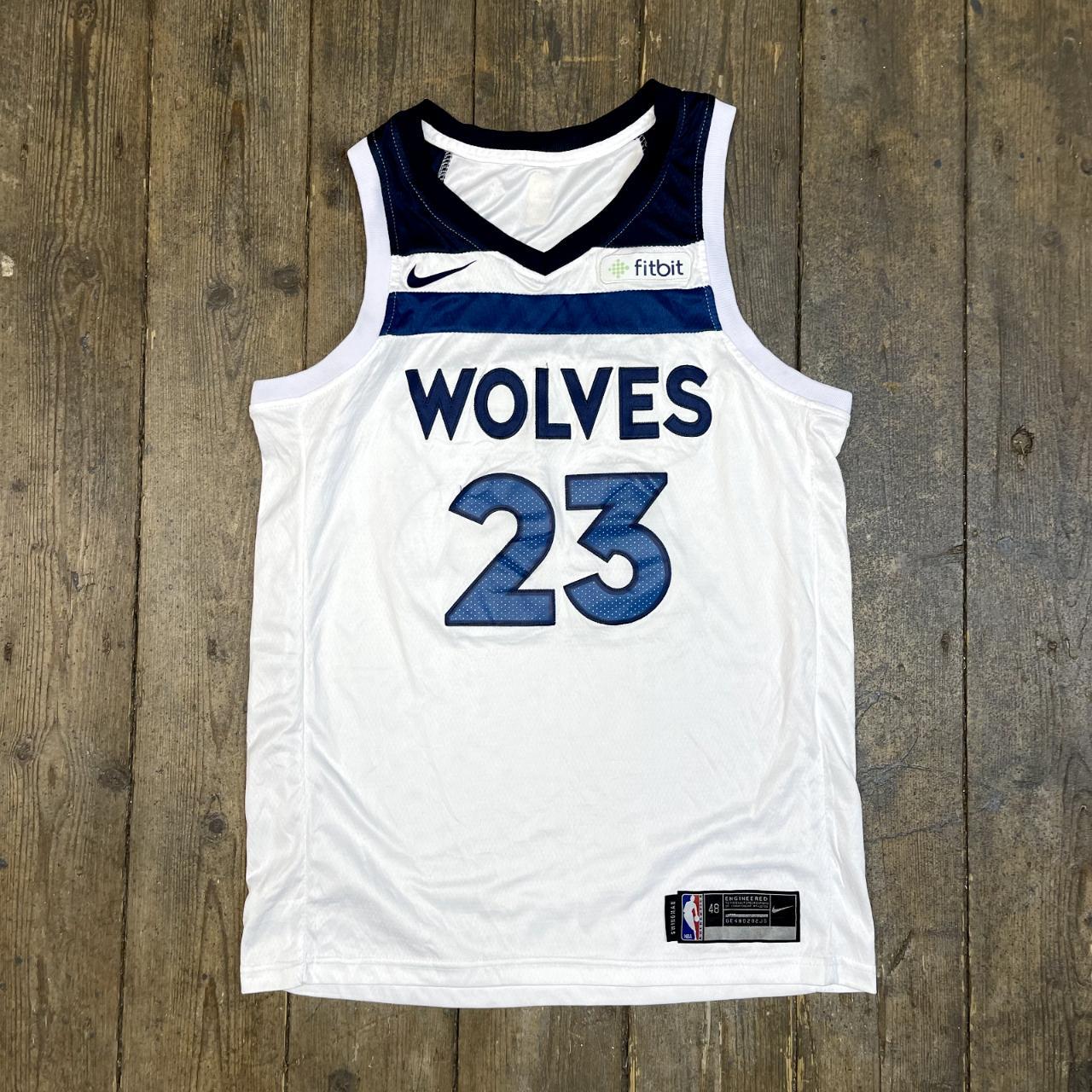 Nike Jersey Wolves 23 Butler NBA Vest, White Navy,... - Depop