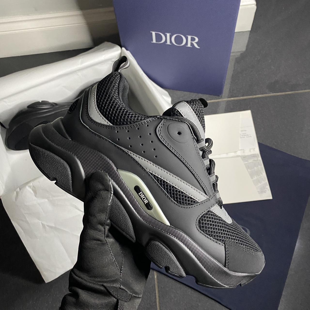 Dior B22 Black Silver UK9 Brand new with box and... - Depop