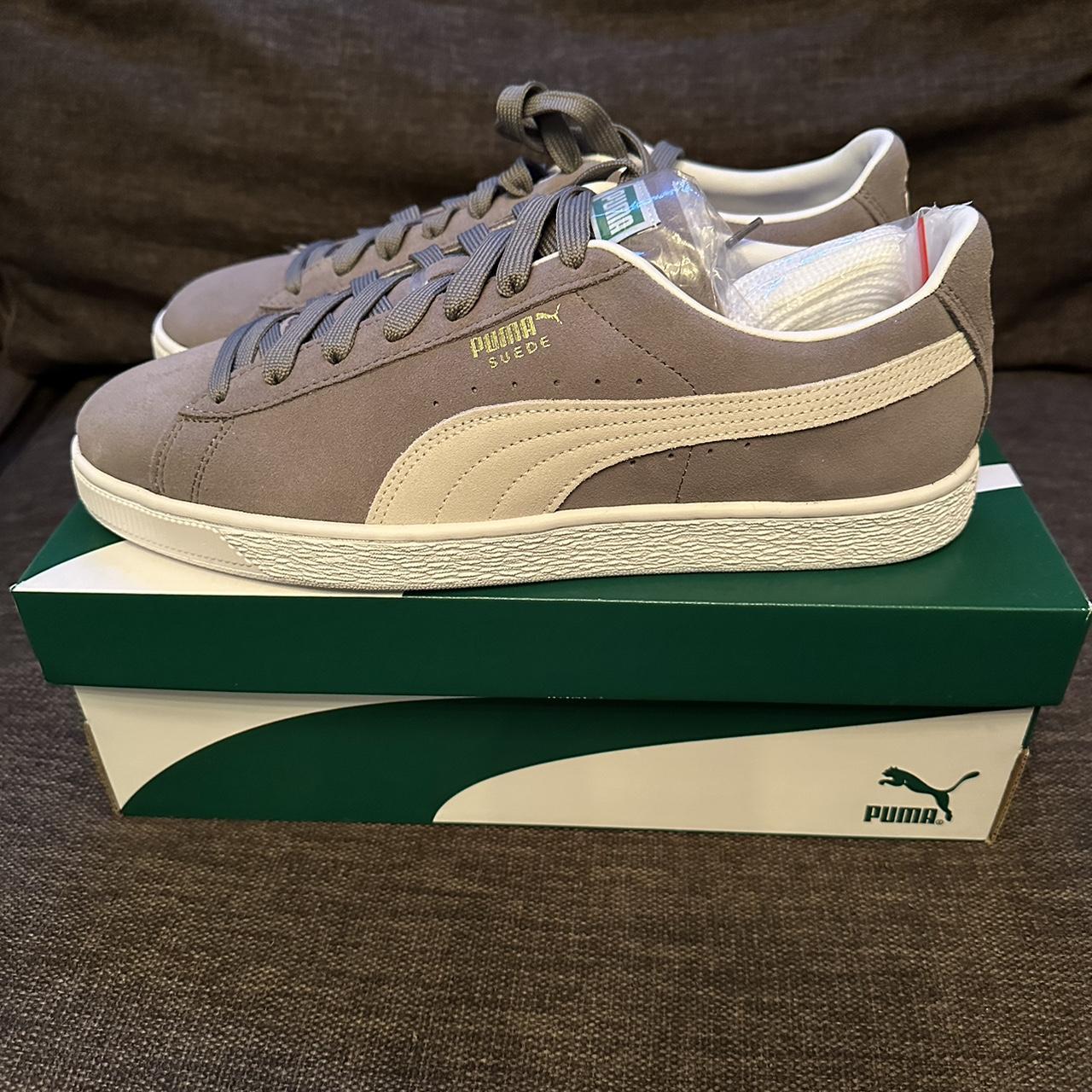 Puma Suede Classic Color: Gray Two set of laces:... - Depop