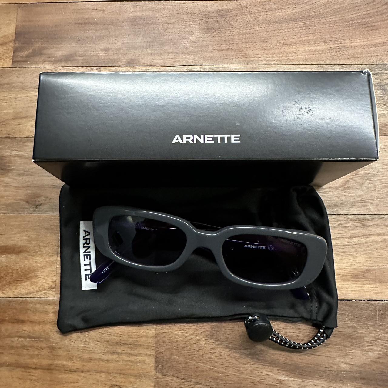 Arnette Litty Sunglasses Color: Grey/Purple New - Depop