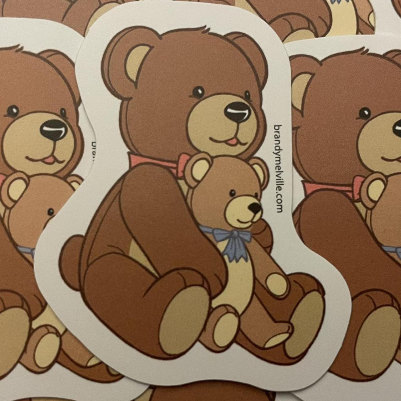 Brandy Melville - two teddy bears sticker $3 EACH... - Depop
