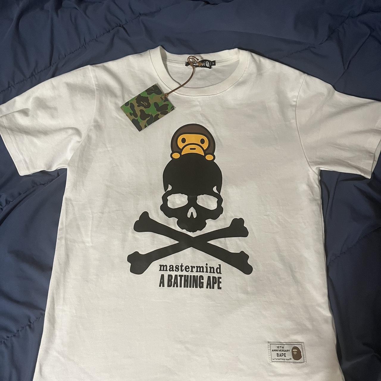 A Bathing Ape Tee x Mastermind Authentic Message... - Depop