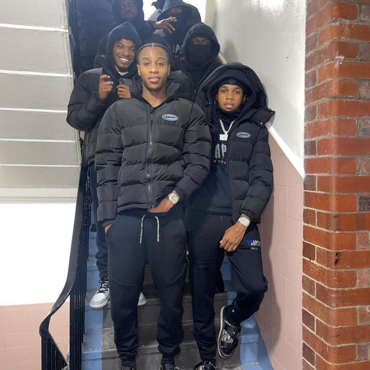 TRAPSTAR HYPERDRIVE BLACKOUT PUFFER SIZE L 🚨FREE... - Depop