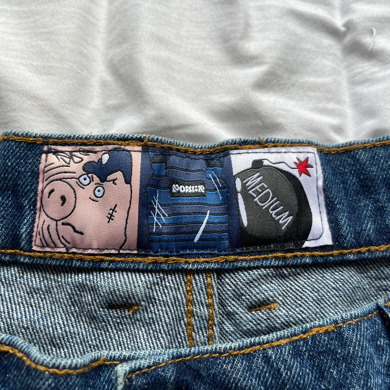 Poser ldn cops and robber jorts Size m W=34 L=60 - Depop