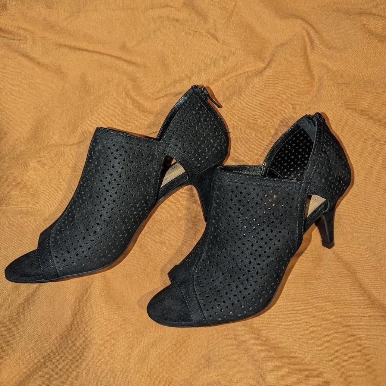 Open Toe Heel Booties Kitten Heels I haven't worn... - Depop