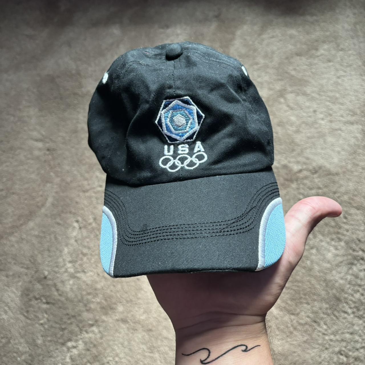 2009 USA Olympics hat - snapback with adjustable velcro - Depop