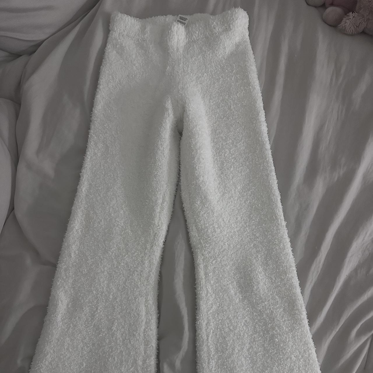 Flare fuzzy pants - never worn -perfect condition! - Depop