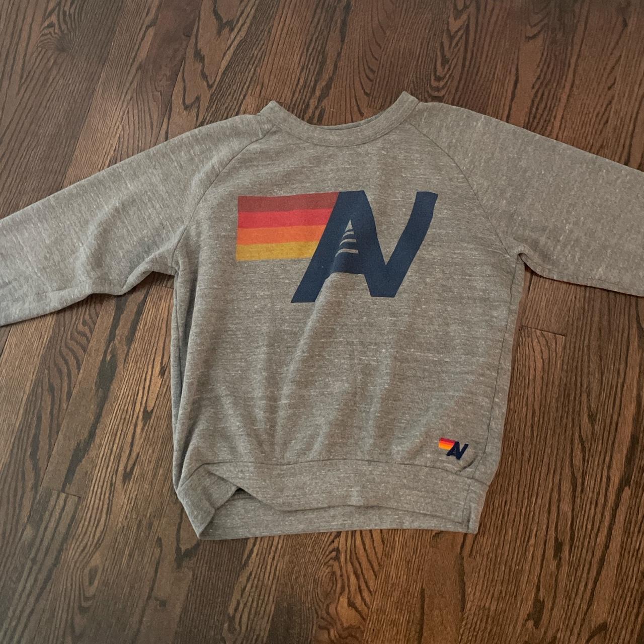 Small gray aviator nation logo sweatshirt, in... - Depop