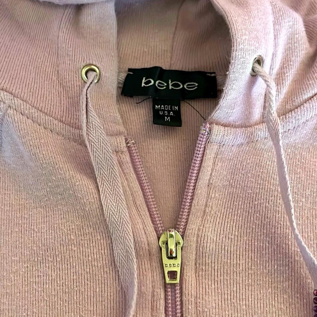 Y2K LIGHT PINK BEBE SWEATER WORN ONCE ‼️‼️FITS A... - Depop