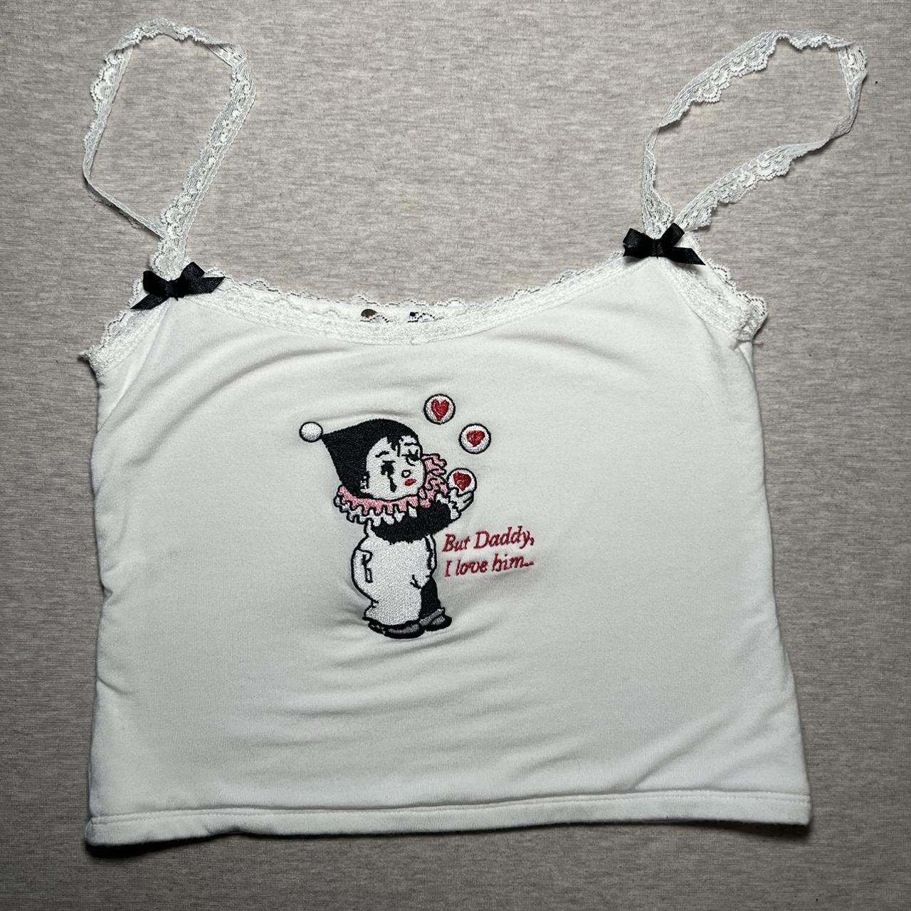 Omighty OM Weekend But Daddy crop tank Small clown... - Depop