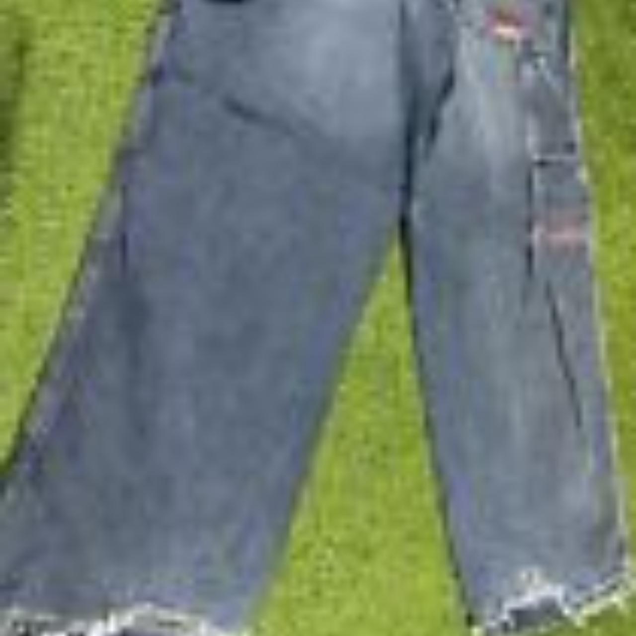 VTG 90s Y2K JNCO Wide-Leg Rave Skate Dark Gray Jeans... - Depop