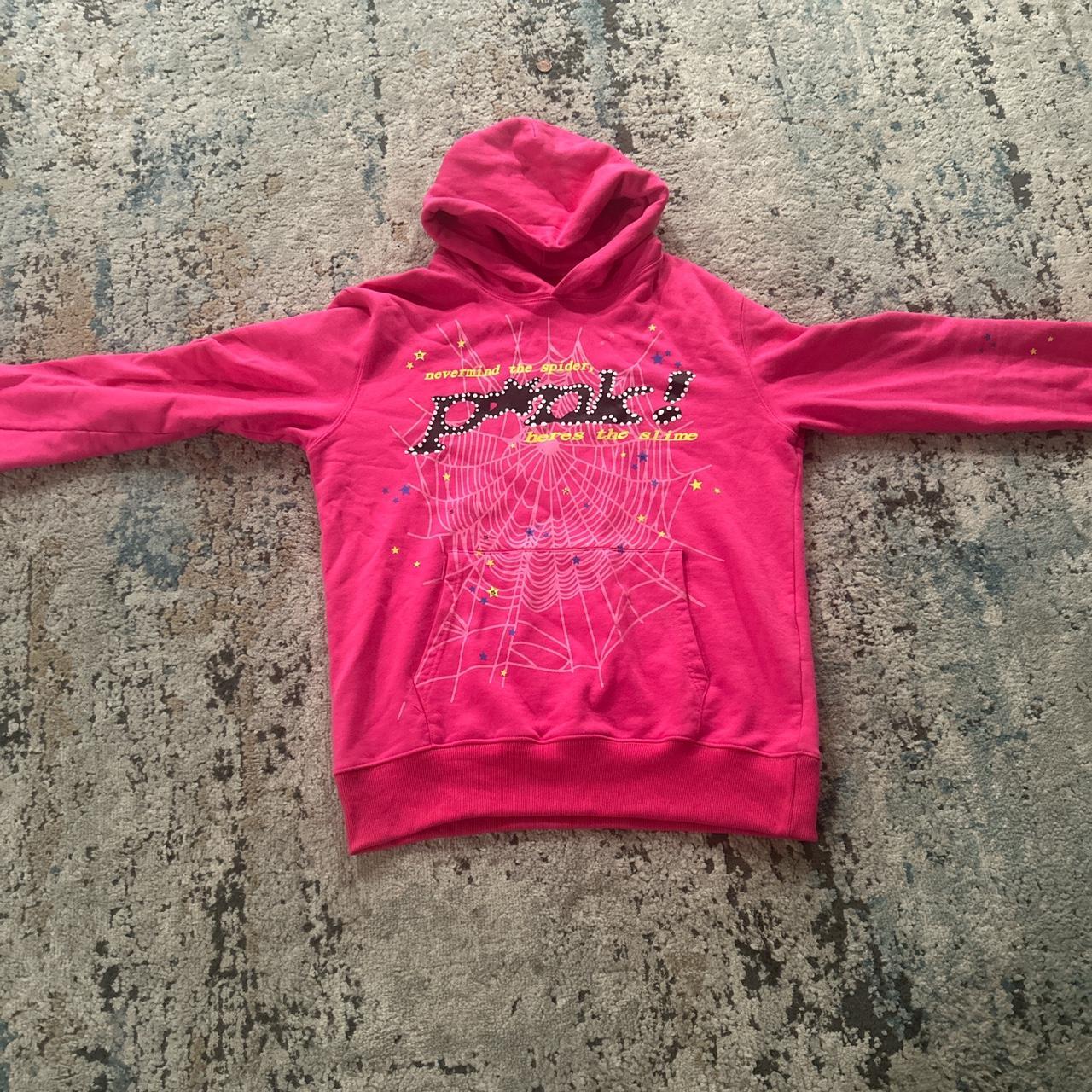 Pink Spider hoodie #Spider #hoodie #spiderhoodie... - Depop