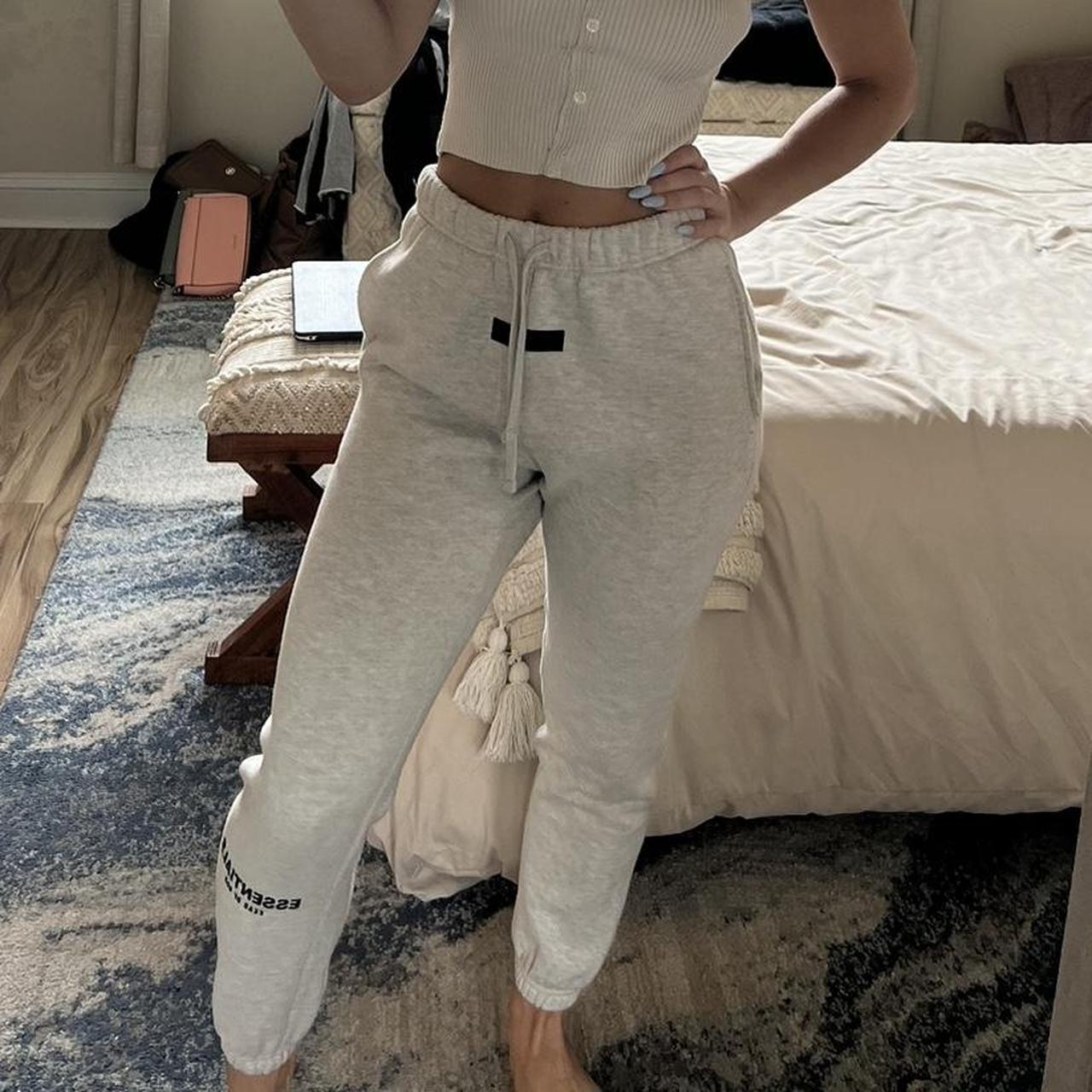 Essentials Fear of God Sweats Worn but great... - Depop