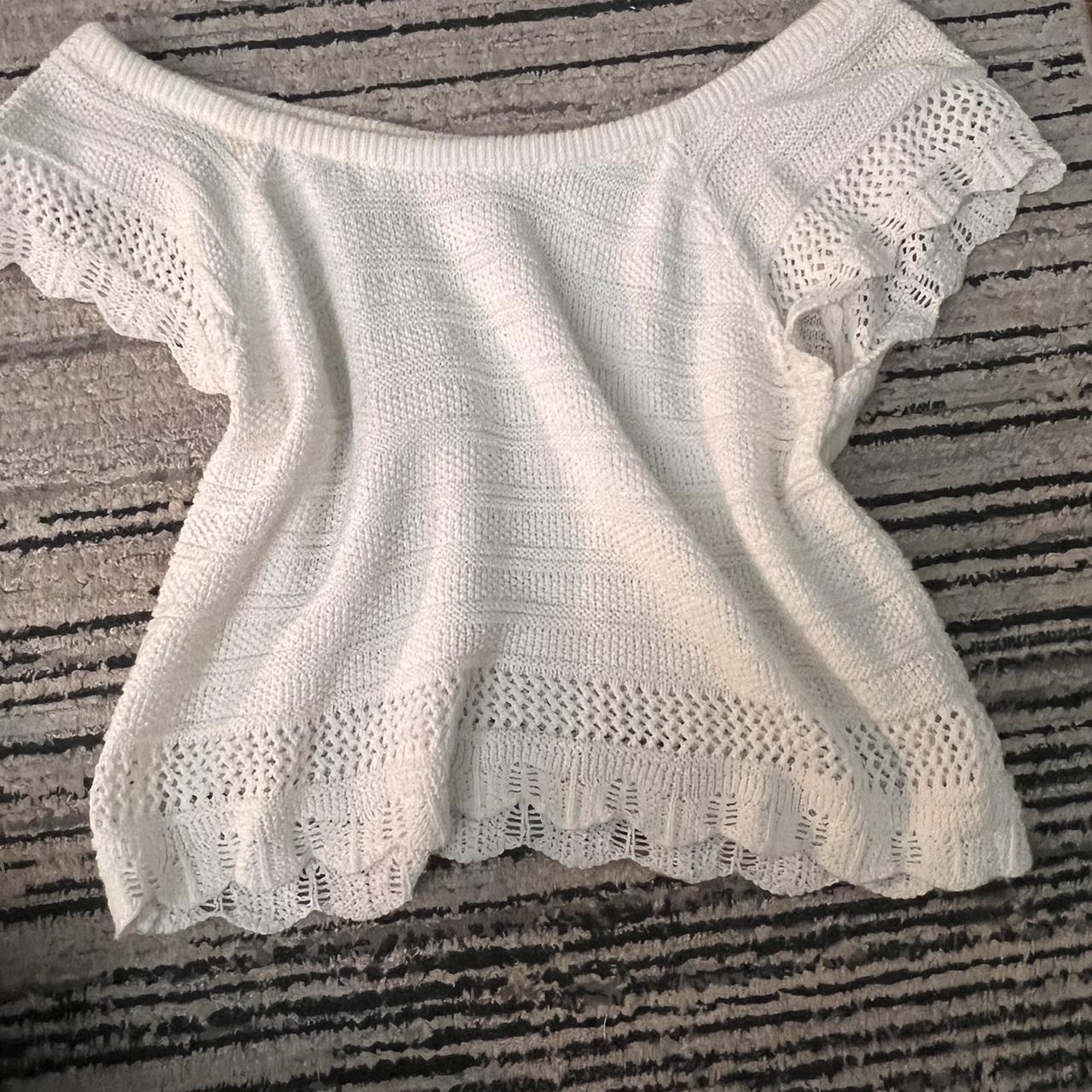 francesca’s off shoulder top - Depop