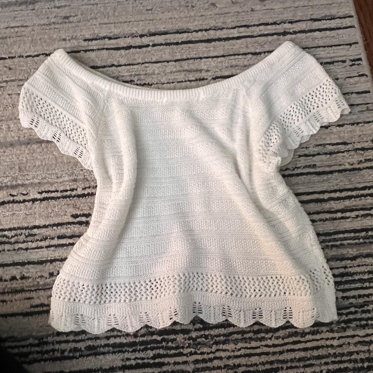 francesca’s off shoulder top - Depop