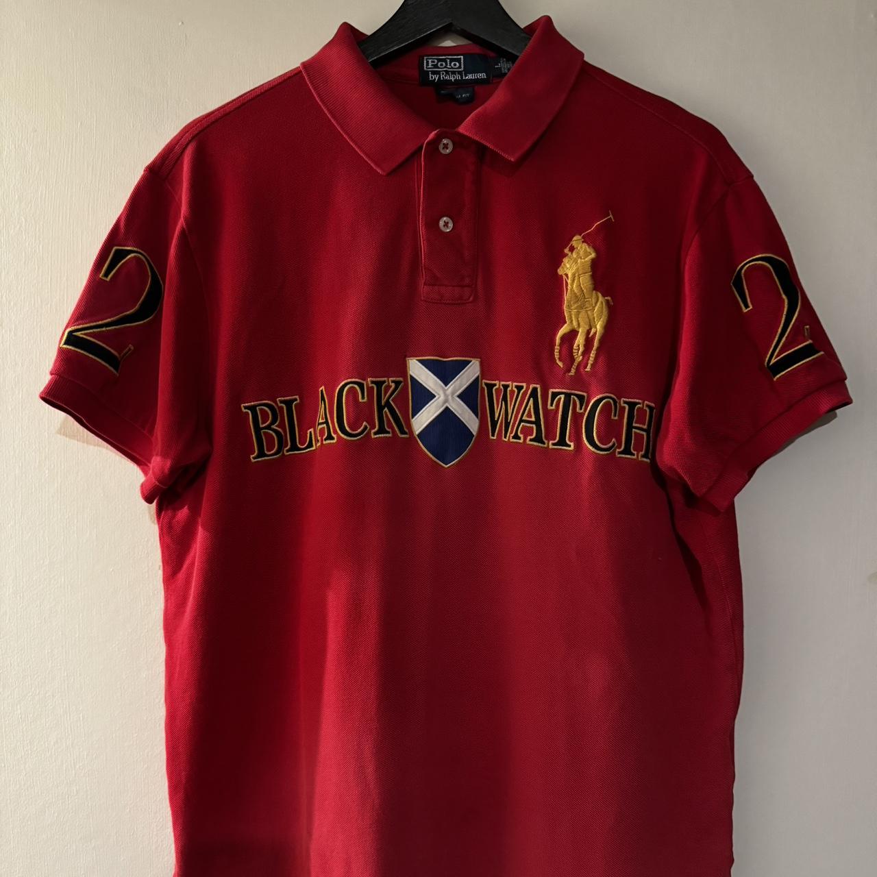 Polo Ralph Lauren Red Polo blackwatch Size L (fits... - Depop