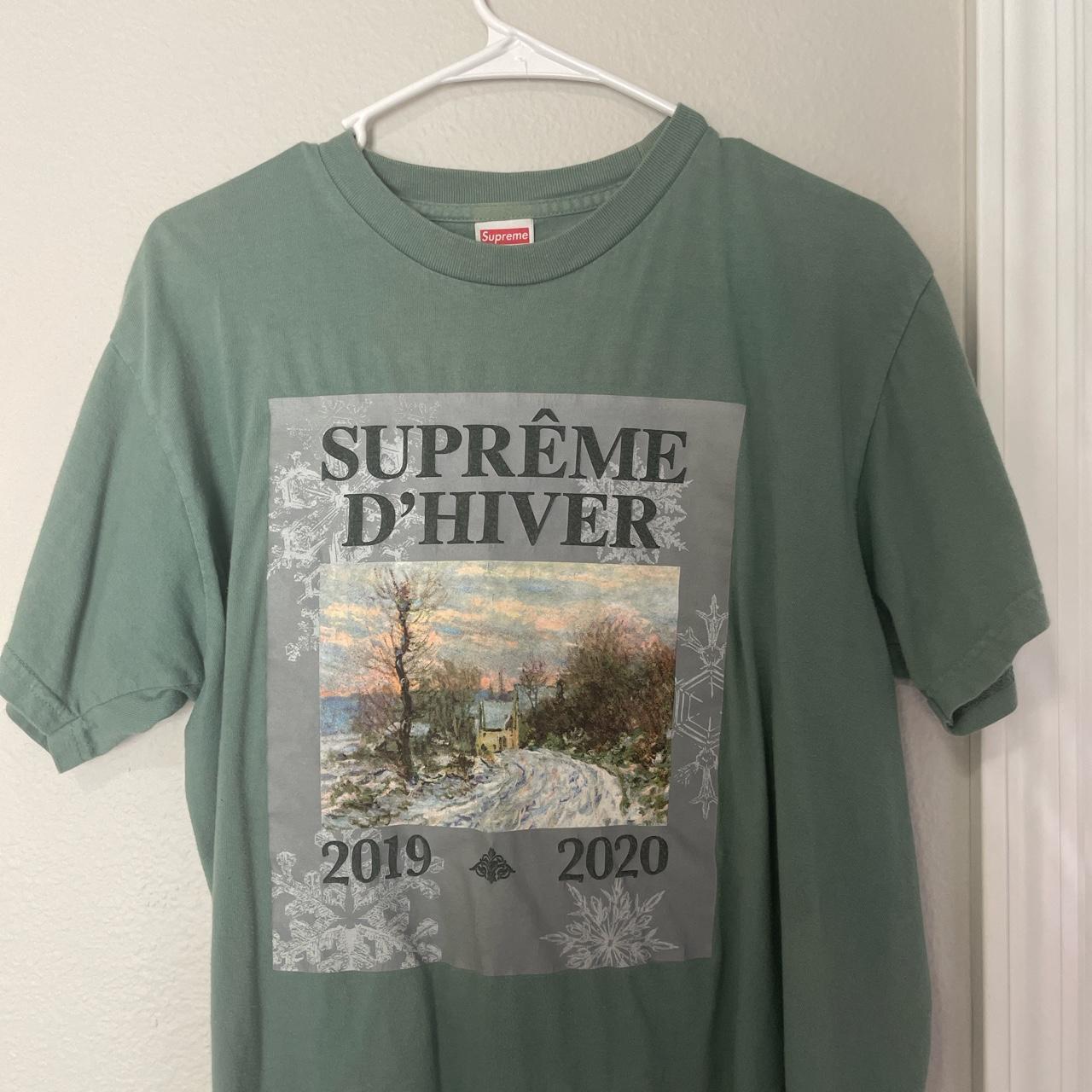 Supreme Men's Green T-shirt | Depop