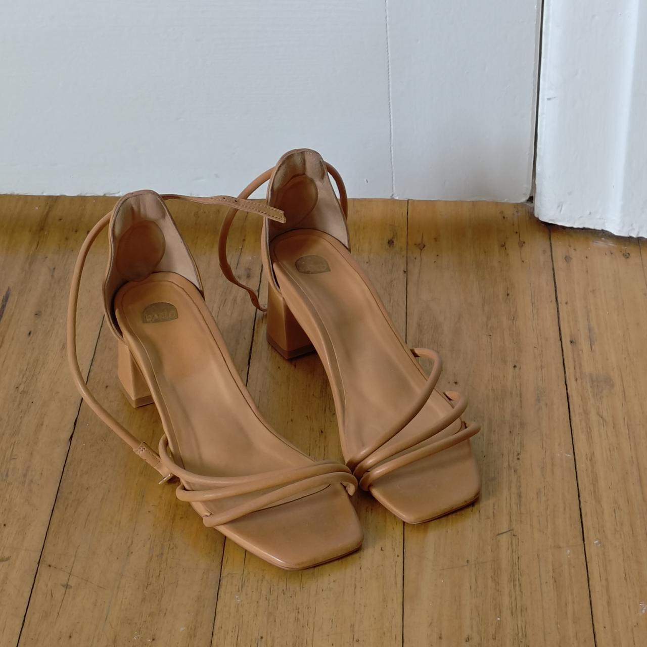 ABOUT THE ITEM ★ Bared tan heel strappy style with... - Depop