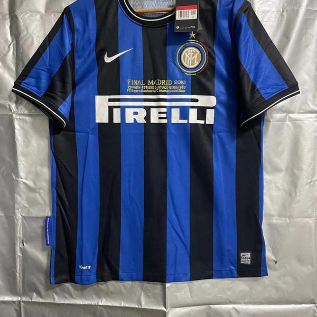 2010 Inter Milan Home Retro Football Kit Shirt... - Depop