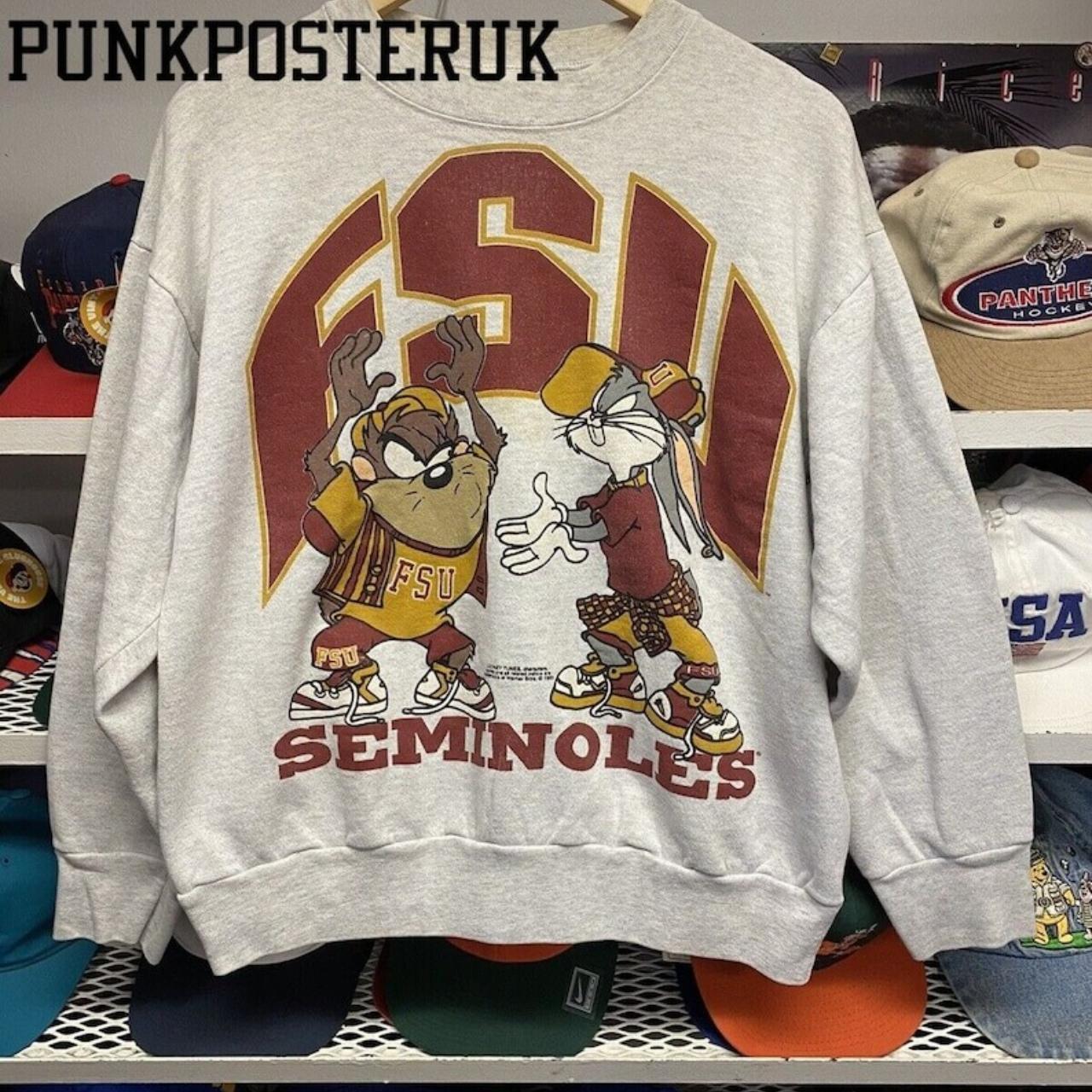 Vintage FSU Seminoles Looney Tunes Sweatshirt,... - Depop