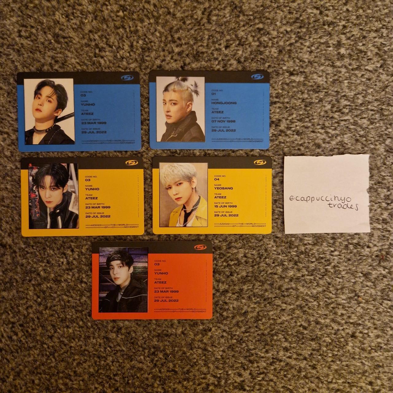 ATEEZ The World Movement ID set (Can be bought... - Depop