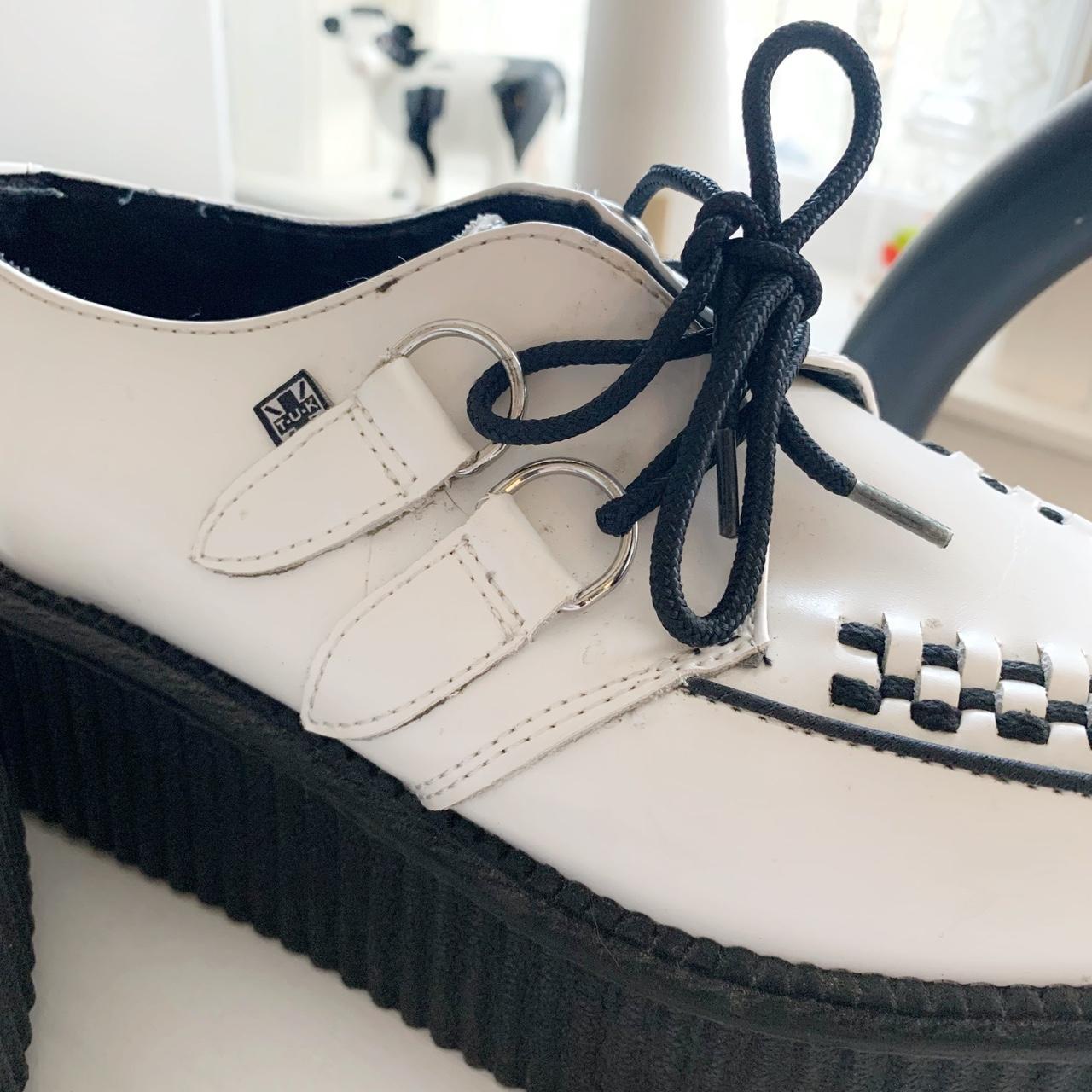 T.U.K. platform creepers ☠️ 🍓 white/black colorway 🍓... - Depop