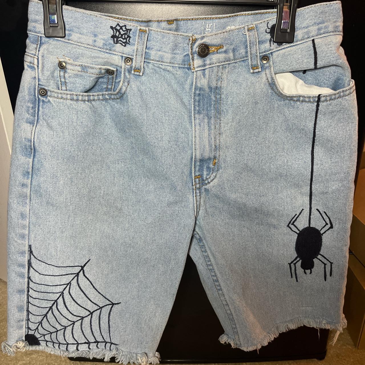 Spider jorts Dm for offer - Depop