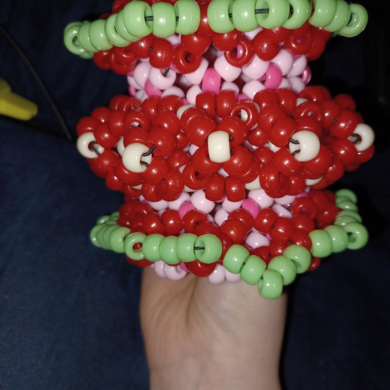 Kandi Strawberry Rave Jewlery - Depop