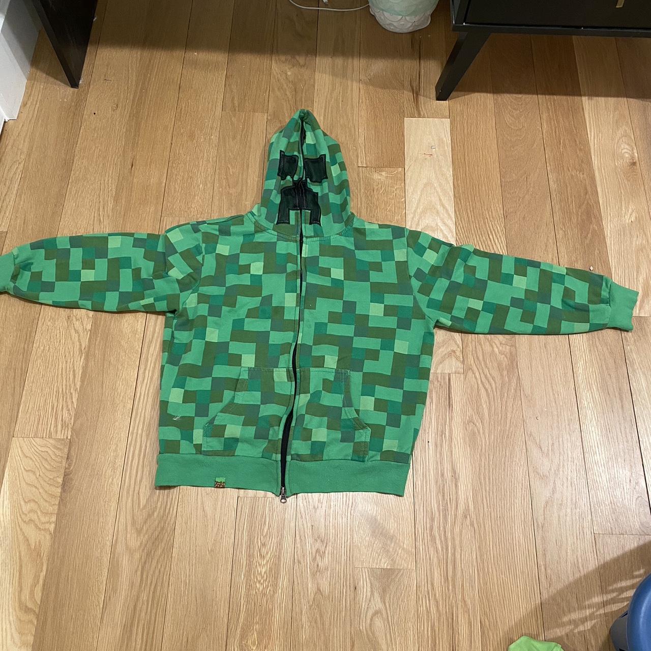 Cute Minecraft zip up Super comfortable Zips up all... - Depop