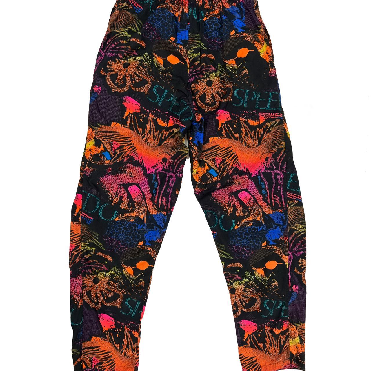 Vintage 1980's Speedo Neon Adjustable Velcro Pants... | Depop