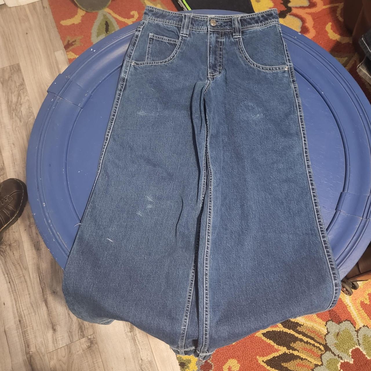 SUPER BAGGY ALAB JNCO LIKE JEANS!! 26" leg opening... - Depop