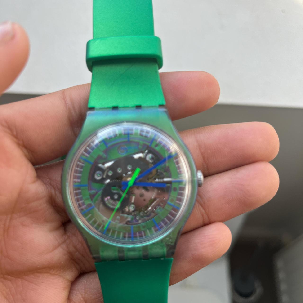 Swatch green watch - Depop