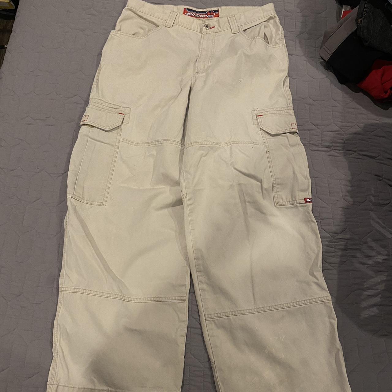 RARE jnco jeans these tan cargos are a essential... - Depop