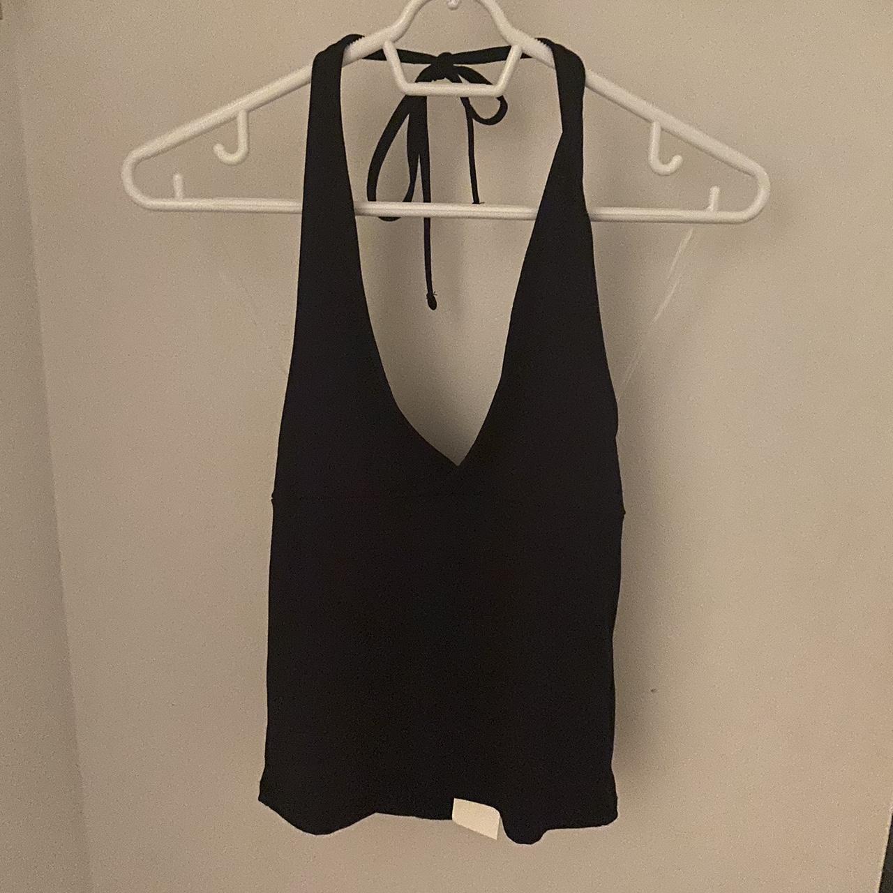 Brand new Glassons black halter neck top Size 8 - Depop