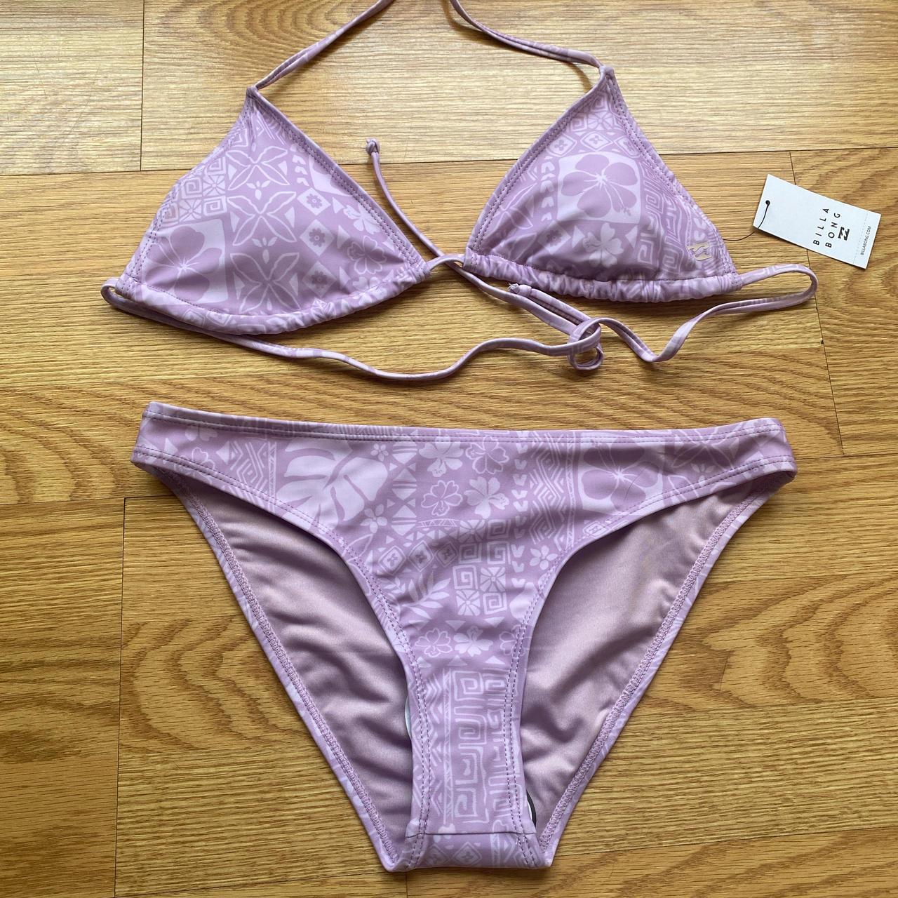 ~Billabong Purple Triangle Bikini... | Depop