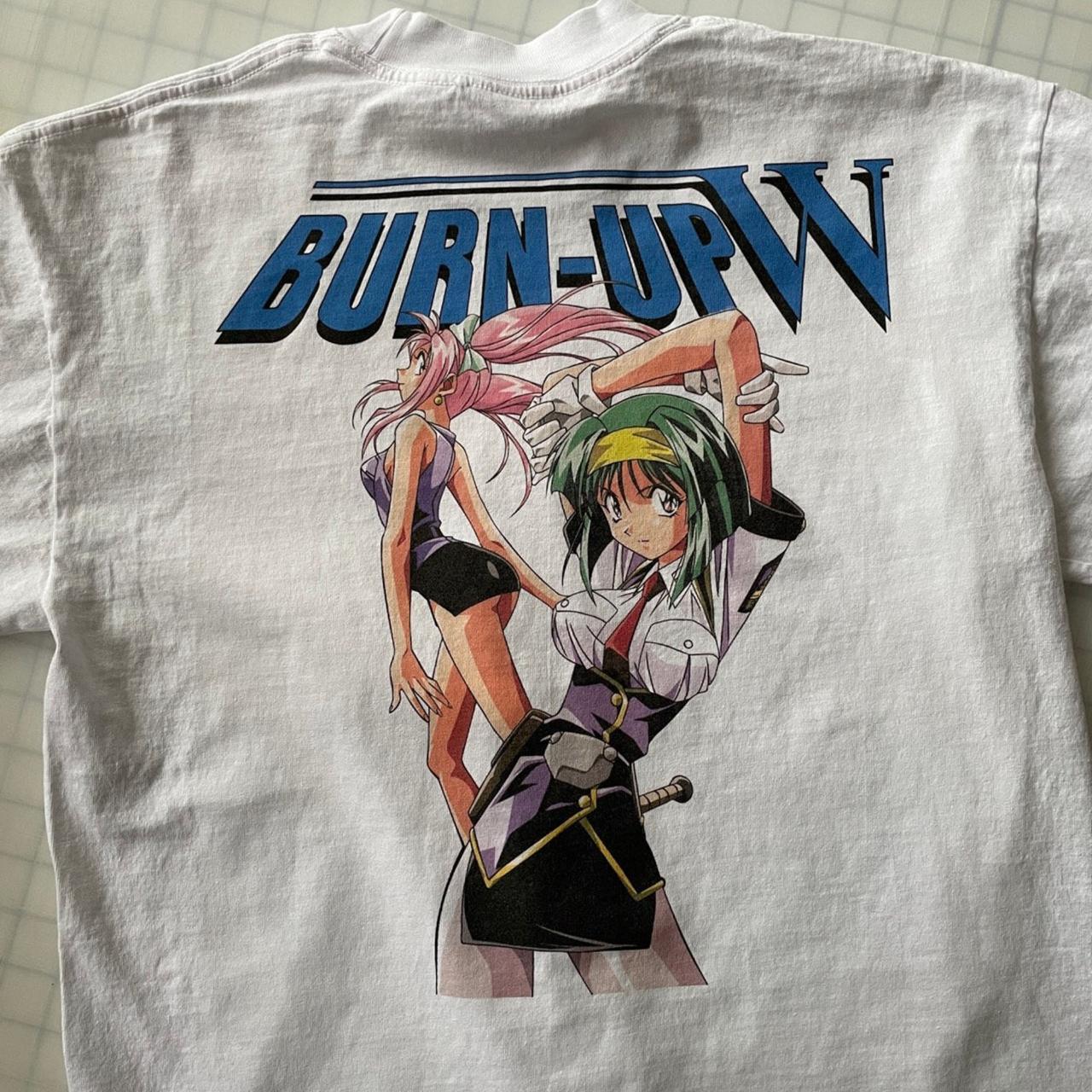 Burn Up! W t-shirt for the OVA — A banging early 90s... - Depop