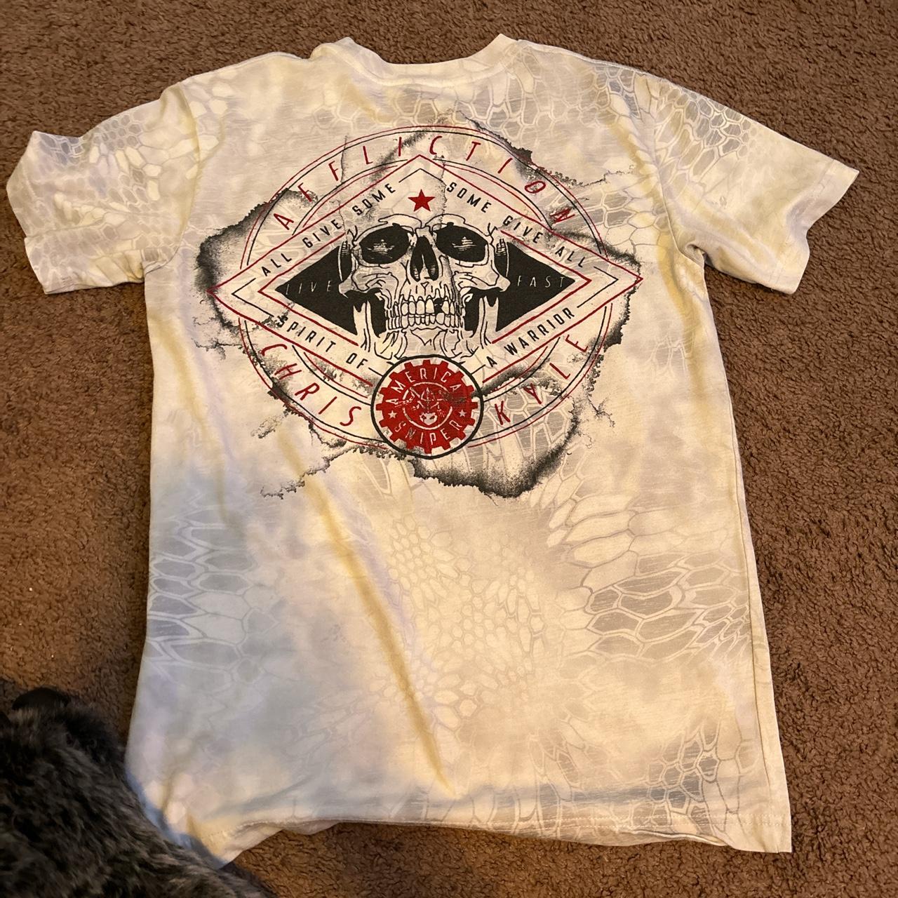 Affliction skull shirt - Depop