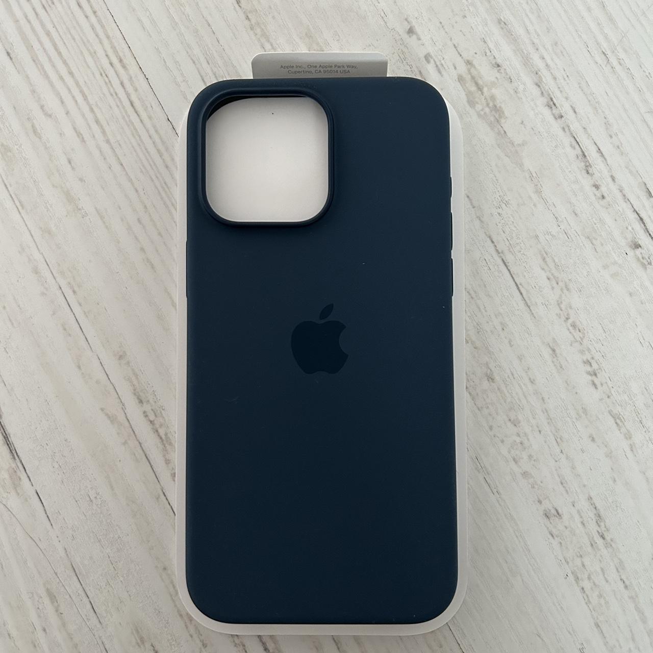 brand new iphone 15 pro max apple silicone navy... - Depop