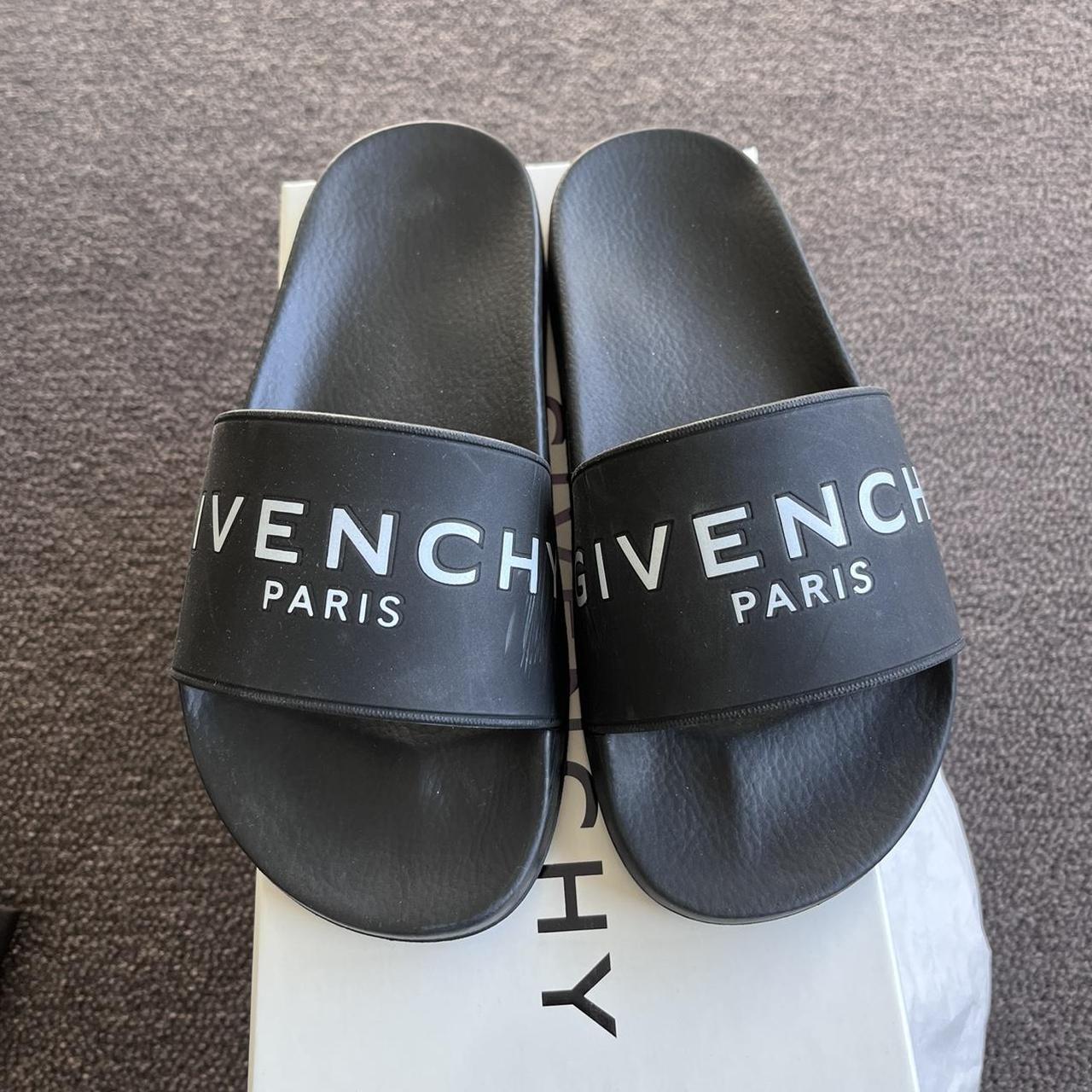 Givenchy logo slides Size 36 - Depop