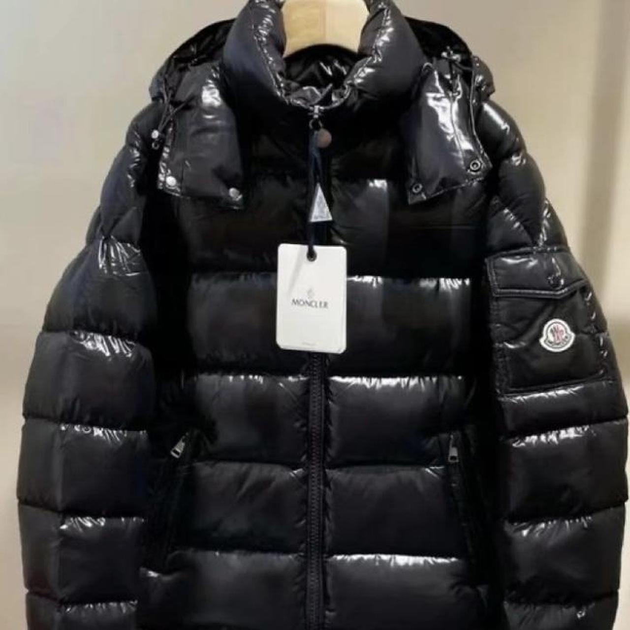 Black Moncler Maya Scannable badge Size... - Depop