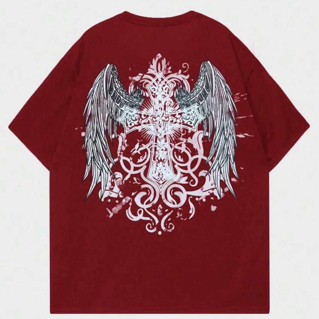 Red y2k shirt #y2k #vintage #teenager #grunge #style - Depop