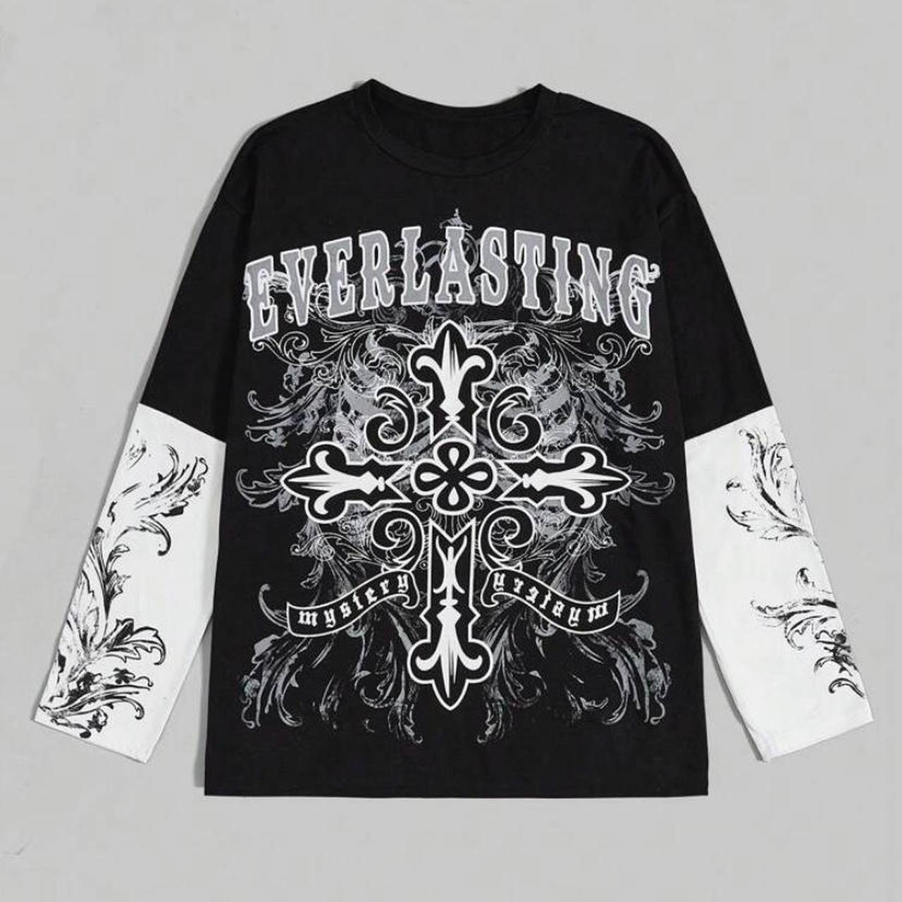 Y2K / Grunge mens long sleeve large - Depop