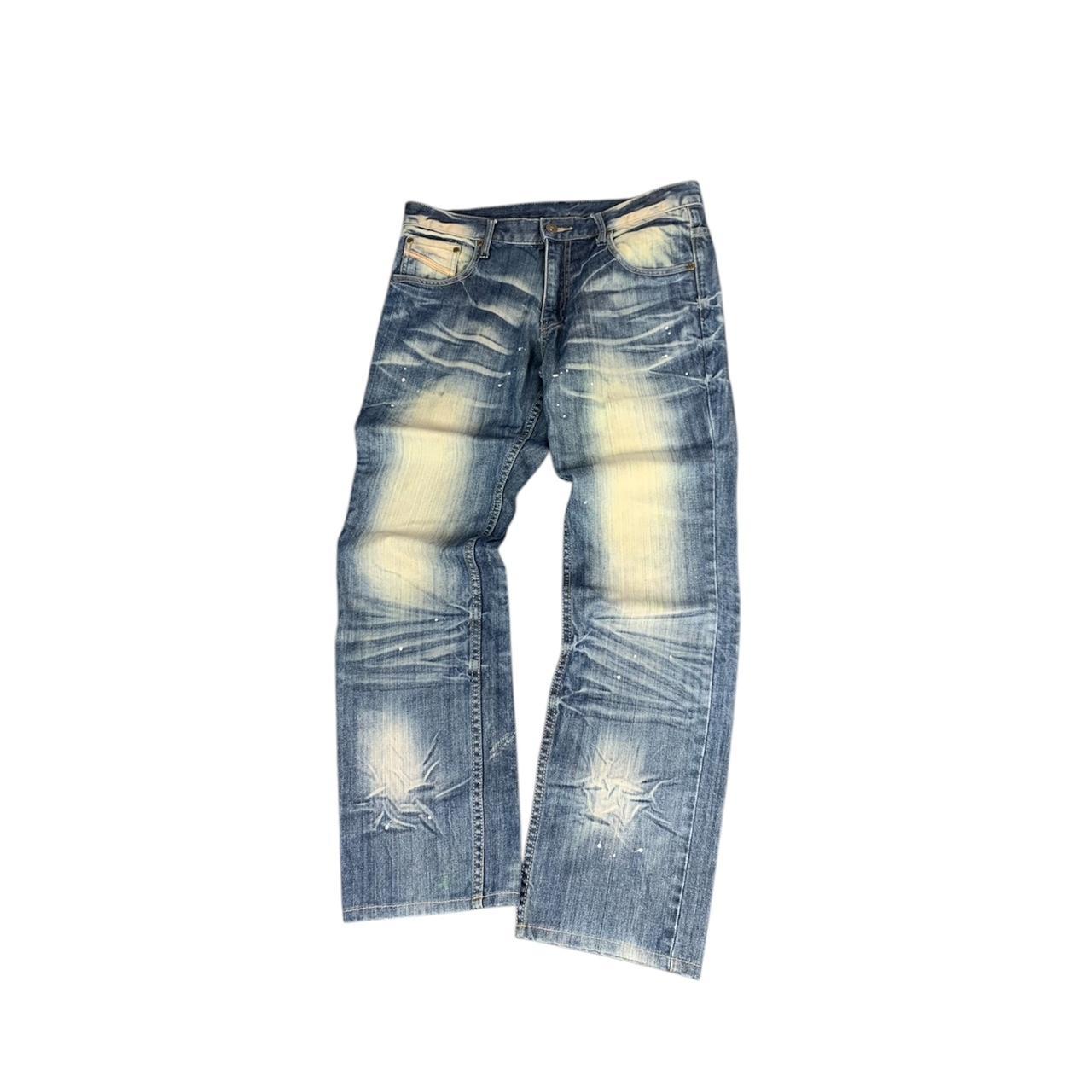 Semantic design jeans Unique design Size large,... | Depop