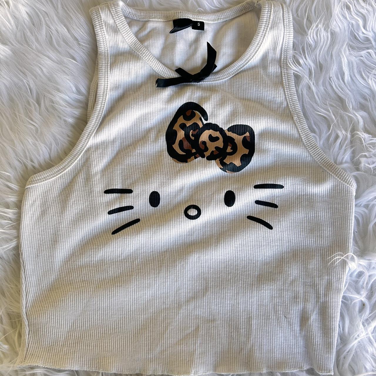 SHEIN Hello Kitty Crop top size small #hellokitty... - Depop